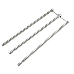 onlyfire stainless steel burner tube set fits for weber genesis 300 series grills (2008-2010), 34-1/4″ long