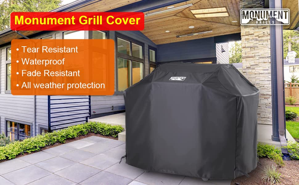 Monument Heavy Duty Gas BBQ Grill Cover,54-inches for 4-Burner,SKU 98475