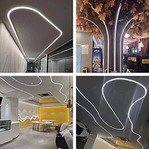 YXHL DC12V Warm White Silicone LED Neon Rope Light, Waterproof for Indoor & Outdoor Decoration DIY Signboard, 16.4FT/5Meters