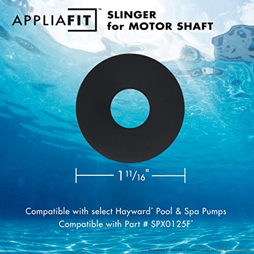 AppliaFit Slinger Replacement Compatible with Hayward SPX0125F for Select Hayward SuperPump and MaxFlo Pool Pumps (3-Pack)