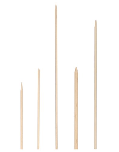 KingSeal Natural Bamboo Wood Meat Skewers, Kebab Sticks - 4.5 Inches, 3.5mm Diameter, 1000 Count