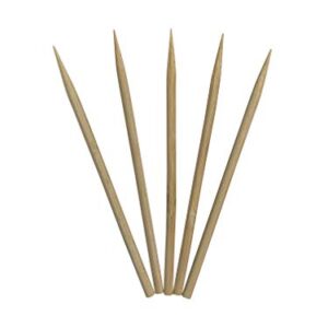 KingSeal Natural Bamboo Wood Meat Skewers, Kebab Sticks - 4.5 Inches, 3.5mm Diameter, 1000 Count