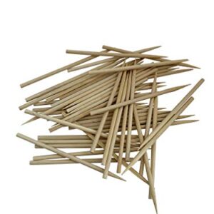 KingSeal Natural Bamboo Wood Meat Skewers, Kebab Sticks - 4.5 Inches, 3.5mm Diameter, 1000 Count