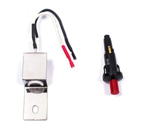 gas grill replacement ignitor kit for weber 80462 q100 q200 gas grill, push button ignitor fire starter