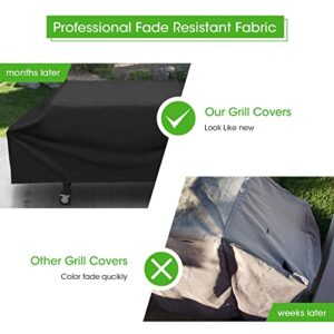 Mightify 36 Inch Grill Griddle Cover, Flat Top Cooking Station Grill Cover with Taped Seams, All Weather Protection, Outdoor BBQ 4 Burner Gas Grill Cover Compatible for Blackstone, Camp Chef and More