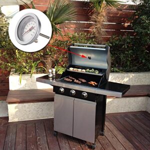 2X BBQ Thermometer Gauge - Barbecue BBQ Pit Smoker Grill Thermometer Temp Gauge - 2Pack