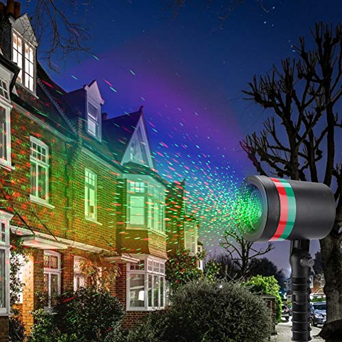 Hidyliu Christmas Projection Light - Waterproof Outdoor Projection Light Decorative Spot Lamp for Christmas Landscape 100-240V(us Plug)