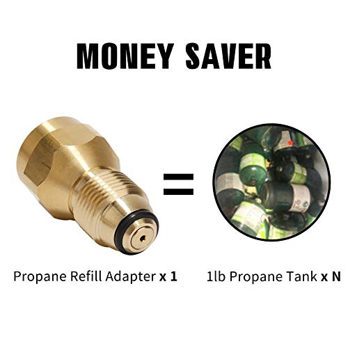 Roastove One Pound 1Lb Tank Propane Refill Adapter, POL Propane Adapter,Propane Fill Adapter for Disposable Small Propane Bottle