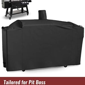 NUPICK Grill Cover for Pit Boss KC Combo Platinum Series Grill, Heavy Duty and Waterproof Cover with Zipper Design, All Weather Protection