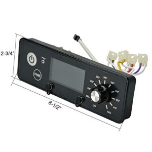 Stanbroil BBQ 120V 60Hz Square Thermostat Controller Board with LCD Display Module for Pit Boss P9 Wood Oven