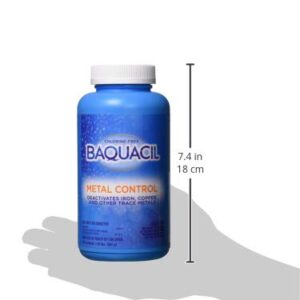 BAQUACIL 84327 Metal Control Chlorine-Free Swimming Pool Maintenance, 1.25 pounds