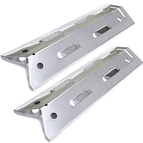 Adviace Set of 2 Heat Plates for Brinkmann Brinkman 810-4220-S Grill Replacement Parts, Stainless Steel Heat Tents Heat Shields Replacement for Brinkman Gas Grill