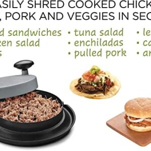 Chicken Shredder Shred Machine, Alternative to Bear Claws Meat Shredder for Pulled Pork Red Beef and Chicken (Gray)