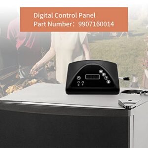 Digital Control Panel, Masterbuilt Replacement Parts, Compatible with Masterbuilt MB20071317/ 20071117/ 21071218 and More MB Electric Smoker Models Top Controller, Part Number：9907160014