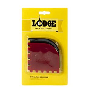 LODGE Grill Pan Scraper 2 Pack, 1 EA