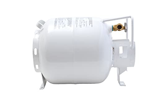 Flame King YSN201HZL 20-LB Steel Horizontal Propane Tank Cylinder for Fire Tables, Fire Pits, Patio Heaters, Barbeques, RVs, and Truck Campers