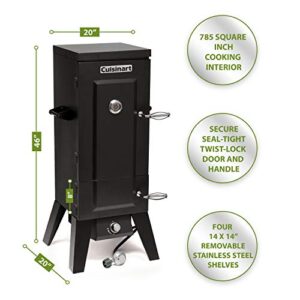 Cuisinart Grill Bundle - Vertical Propane Smoker, 36" & Vertical Propane Smoker Cover