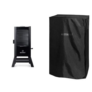 masterbuilt 30 inch digital electric smoker with window & legs + cover bundle