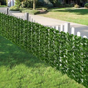 DearHouse Artificial Ivy Privacy Fence - 177.17x68.89inch Artificial Hedges Fence and Faux Ivy Vine Leaf Decoration for Outdoor Indoor Garden Decor