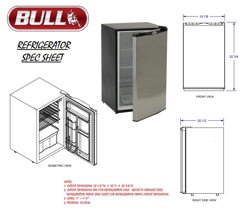 AMS Fireplace | Bull GRILLS outdoor 30" The Outlaw grill Natural Gas with Single Side Burner, Stainless Steel Sink, Grill Cover, Refrigerator, Door & Drawer Combo with 5 in 1 BBQ Tool Set-FREE Bio-Ethanol Table-top Fire pit