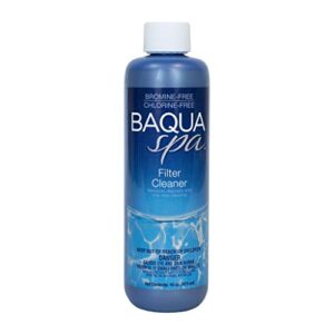 baqua spa 40803 filter cleaner spa and hot tub cleanser, 16 oz