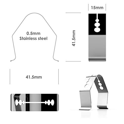 CAPPEC Universal Meat Grill Thermometer Probe Clip Holder - Works for Ambient Temperature Readings (Set of 4)