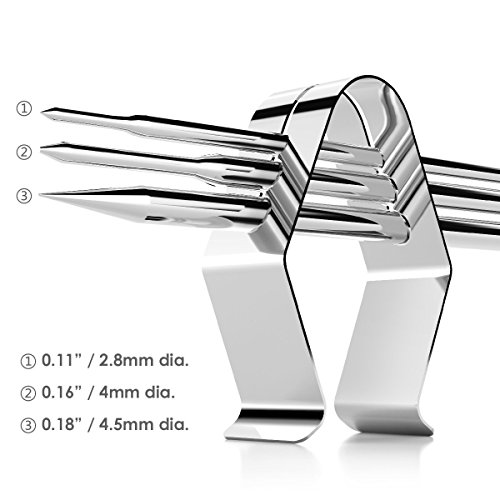 CAPPEC Universal Meat Grill Thermometer Probe Clip Holder - Works for Ambient Temperature Readings (Set of 4)