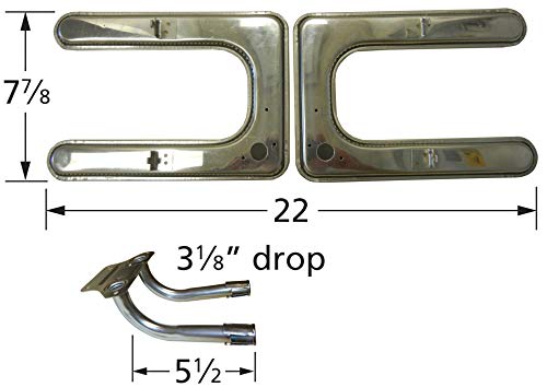 Stainless Steel Burner and Venturi for Fiesta Grills