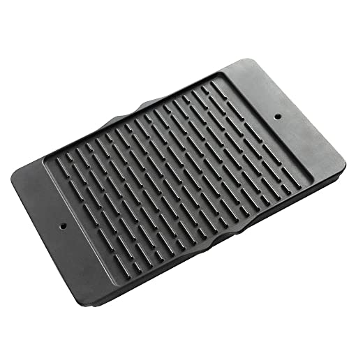 17.4" Reversible Cast Iron Grill Griddle for Weber Spirit 300 Series Genesis Series, 7598 Griddle Replacement Weber Spirit E-310 E-315 Genesis Silver Genesis Gold