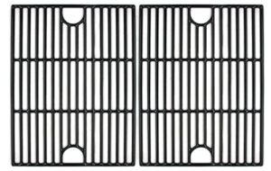 hongso 17 inch porcelain coated cast iron grill grids grates for nexgrill 4 burner 720-0830h 720-0670a 720-0783e 720-0958a 5 burner 720-0888n, kenmore 41516106210 415.16106210 uniflame gbc981, pca192