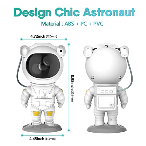 Galaxy Light Projector Baby Night Light Astronaut Galaxy Lamp Planetarium Projector Led Night Light For Gaming Room Adult Bedroom Ceilings Kids Room Decor Birthday Christmas Valentine's Day Gifts