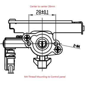 GRILLJOB 1 PC 45° BBQ Grill Gas Valve with Thrower Valve, Valve Stem OD 5/16", Orifice Size: 1.05mm for LP Gas, Fits for 5/8" Manifold Tube