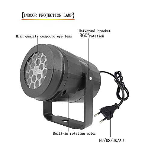 Holygloomy Christmas Projector Lights Outdoor, Christmas Snow Projector Light with 16 HD Multi-Festival Patterns LED Christmas Outdoor Projector Lights for Holiday House Birthday Party, 6498789