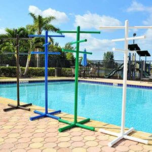 Pool & Spa Towel Rack Bronze Premium Extra Tall Towel Tree Outdoor PVC