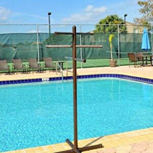 Pool & Spa Towel Rack Bronze Premium Extra Tall Towel Tree Outdoor PVC