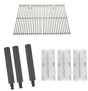 grill parts zone jenn air 720-0163 kit includes cast burners, heat shields and solid stainless grates