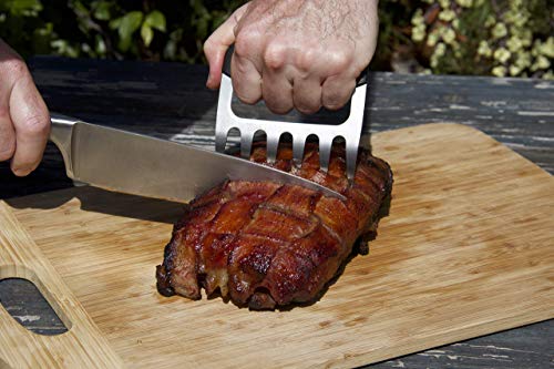 Grill Gods Meat Claws - Stainless Steel Smoker Accessories - Ultra-Sharp Meat Shredder will Easily Tear up Pulled Pork, Chicken, and Brisket - with Heat Resistant Handles