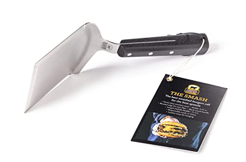 Certified Angus Beef The Smash - Big Smash Burger Spatula Heavy Duty Stainless Steel Burger Smasher Tool for Griddle Accessories, Kitchen Gadgets, and Grill Accessories