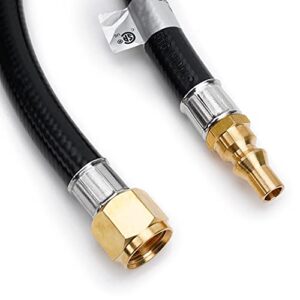 Stanbroil 12 Feet RV Connection Hose, 3/8 Female Flare x 1/4 Full Flow Quick-Connect Male Plug