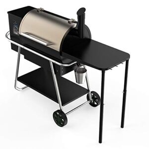 Stanbroil Pellet Grill Work Table Compatible with Traeger/Pit Boss/Camp Chef and Most Other Wood Pellet Grills Without Side Work Table - Adds A Lot of Use for A Small Area