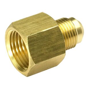 celestial 3/8″ male flare by 1/2″ female npt coupling, brass adapter for outdoor gas fire pits, fireplaces, and grills