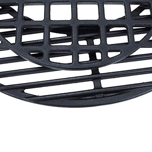 QuliMetal 8835 Cast Iron Gourmet BBQ System Cooking Grate for Weber 22.5 inches One-Touch Silver, Bar-B-Kettle, Master-Touch and One-Touch, 22 1/2 Inch Weber Performer and Premium Charcoal Grill