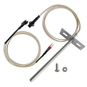 replacement rtd temperature probe sensor for most pit boss 700& 820 series wood pellet smoker grills, rtd high-temperature meat barbecue probe sensor