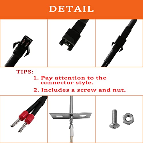 Replacement RTD Temperature Probe Sensor for Most Pit Boss 700& 820 Series Wood Pellet Smoker Grills, RTD High-Temperature Meat Barbecue Probe Sensor