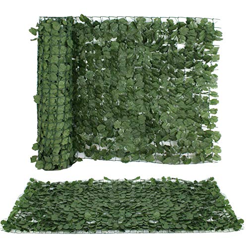 BBBUY 94 L x 59 H inch Artificial Faux Ivy Hedge Privacy Fence Screen for Outdoor Decor, Garden, Yard