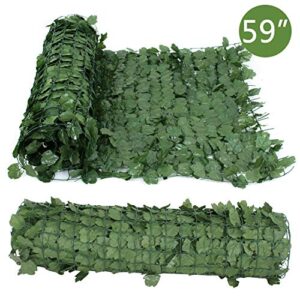 BBBUY 94 L x 59 H inch Artificial Faux Ivy Hedge Privacy Fence Screen for Outdoor Decor, Garden, Yard