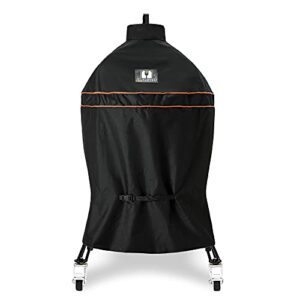 supjoyes kamado grill cover for kamado joe classic charcoal grills, waterproof heavy duty kamado joe grill acccessories