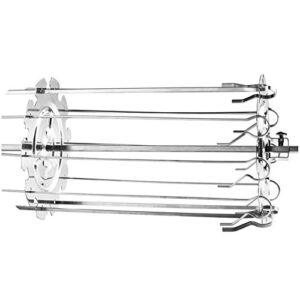 bnytxv bbq steel metal roaster rotisserie skewers needle cage oven kebab maker grill