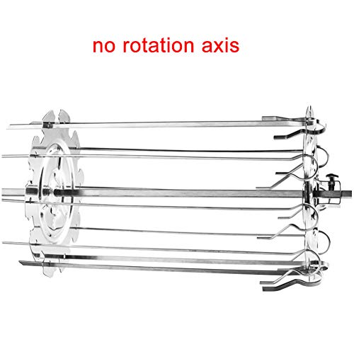 BNYTXV BBQ Steel Metal Roaster Rotisserie Skewers Needle Cage Oven Kebab Maker Grill