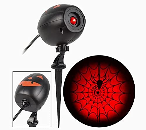 LEDLightShow Gemmy Spider Web Constant Red Electrical Outlet Halloween Indoor Outdoor Light Show Projector